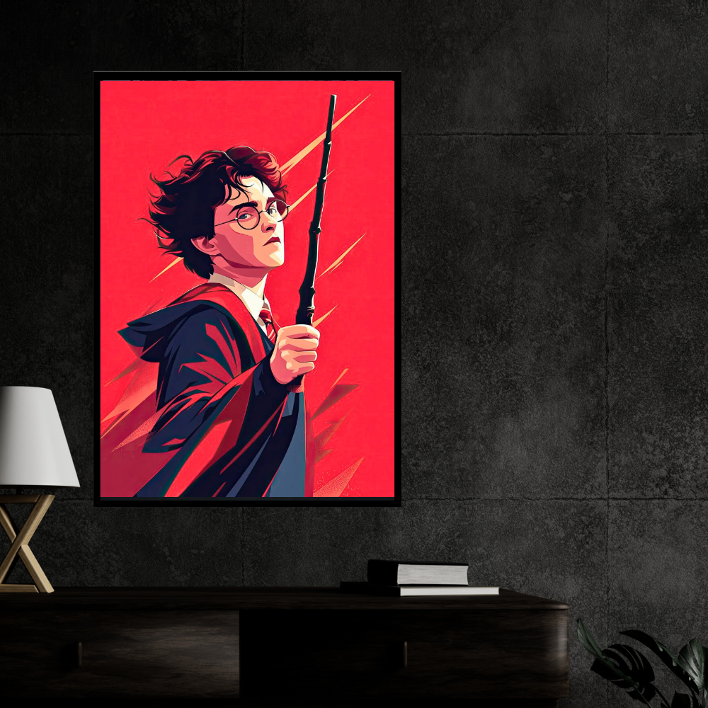 Harry Potter-Young Wizard Hero Wall Art 2D Framed Poster | Harry Potte ...